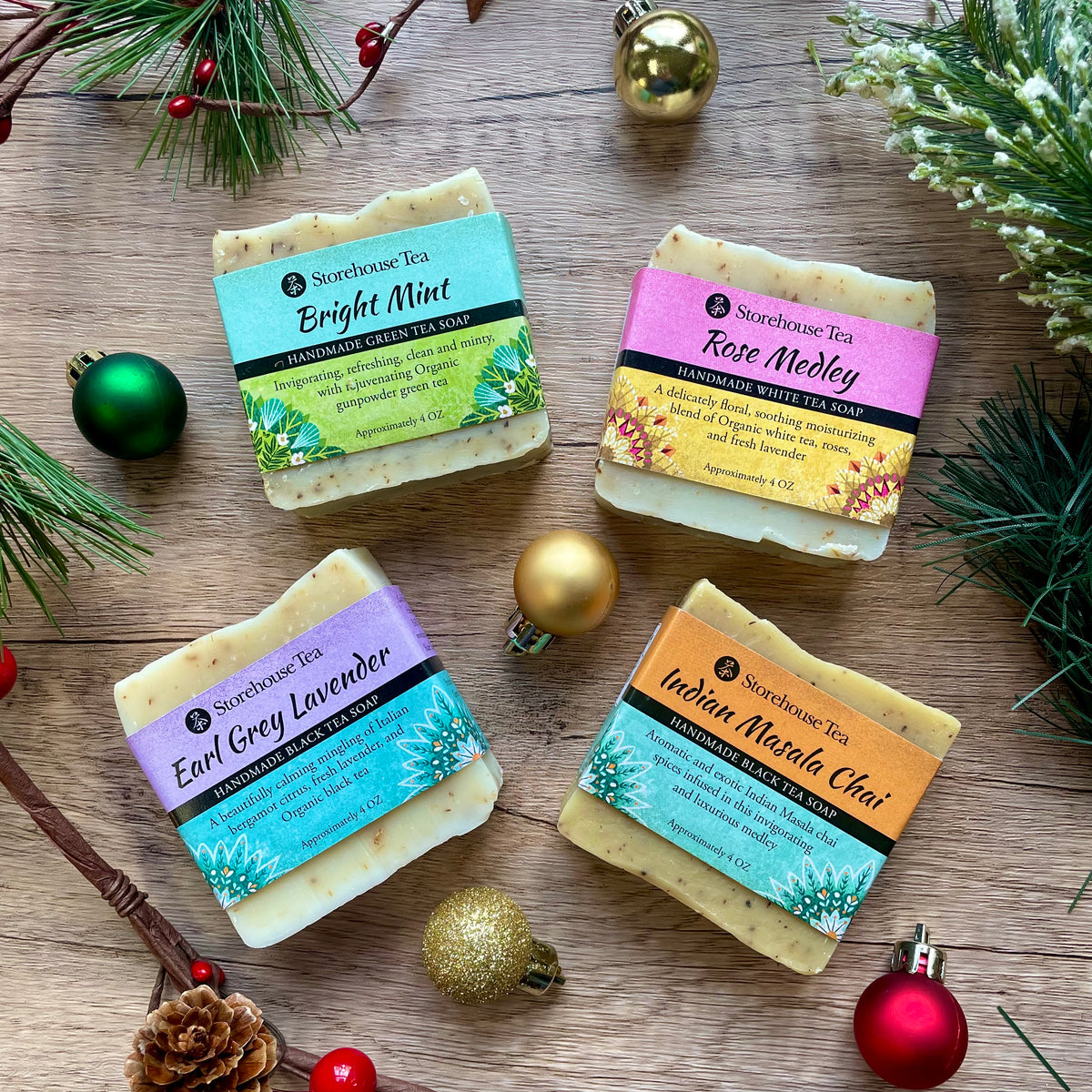 Hand-Made Tea Soaps (Set of 4) | Try All 4 Tea Soaps Today - Storehouse ...